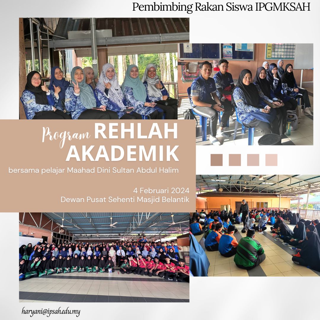 Program Rehlah Akademik bersama pelajar Maahad Dini Sultan Abdul Halim